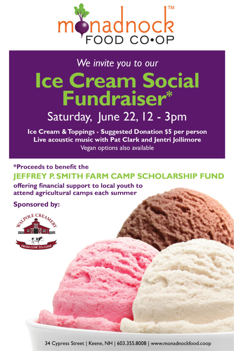 Monadnock Food Co-op Hosts Ice Cream Social Fundraiser – Yarden of Eatin'